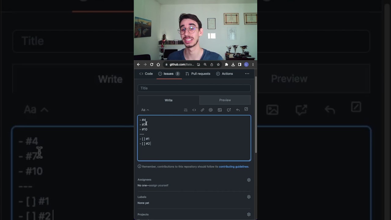 Reference Issues and Pull Request on GitHub