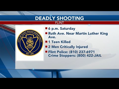 1 boy dead, two adults critically injured in Flint shooting