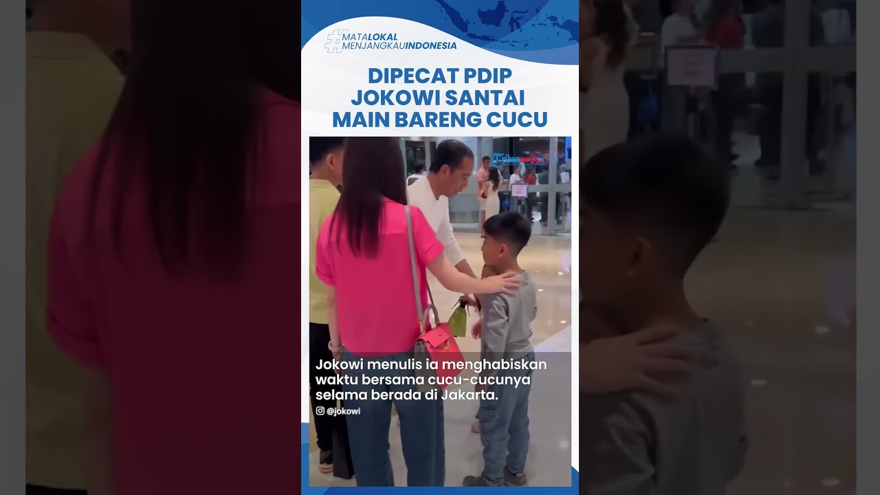 Reaksi Santai Jokowi seusai Dipecat dari PDIP, Pamer Main Bareng Cucu hingga Santap Sate ...
