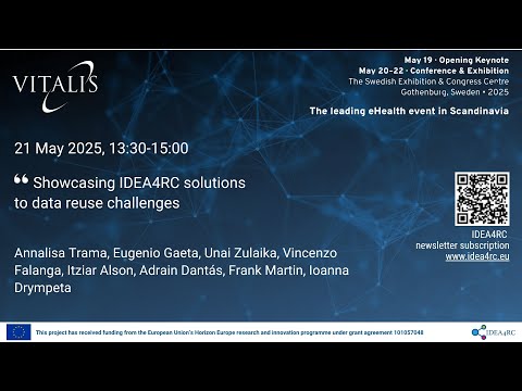 Showcasing IDEA4RC solutions to data reuse challenges