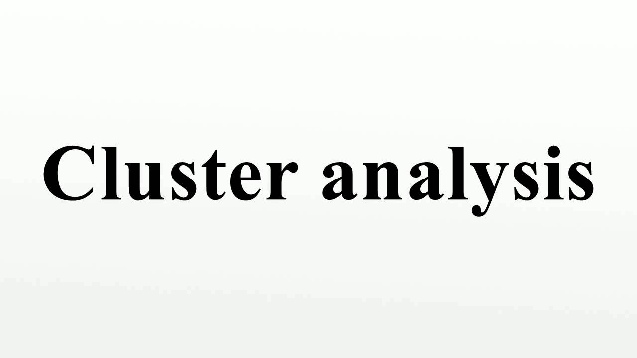 Cluster analysis