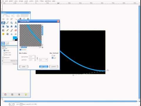 How to Make Glow Lines with Gimp | Gfxace