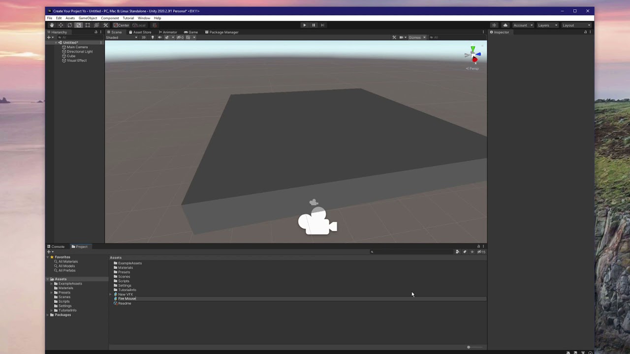 Unity 3D Tutorial - Fire Mouse - How to use the Visual Effect Graph (Beginners, part 1-3)