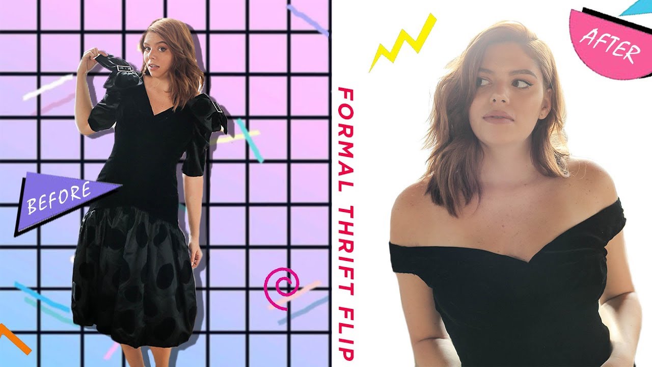 MAKING OVER 80'S PROM DRESSES | THRIFT FLIP