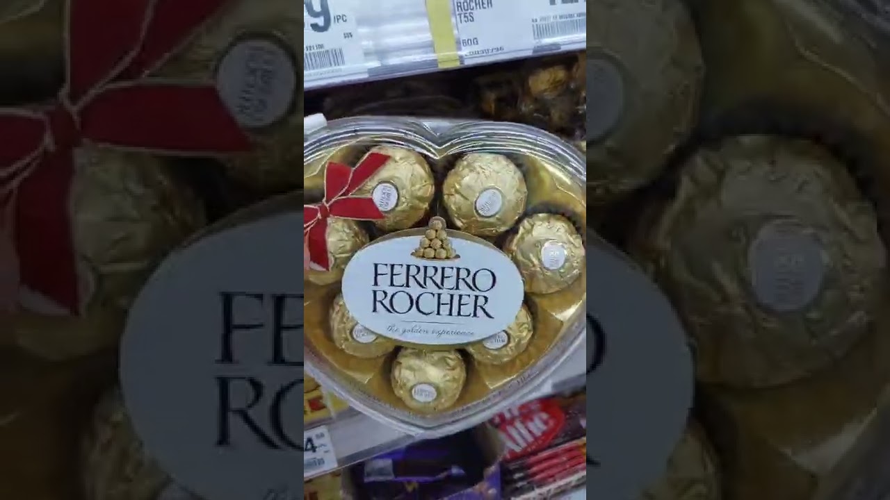 Asmr🌈 Ferrero Rocher heartshape box #shorts #asmrsounds #ferrerorocher #ferrero
