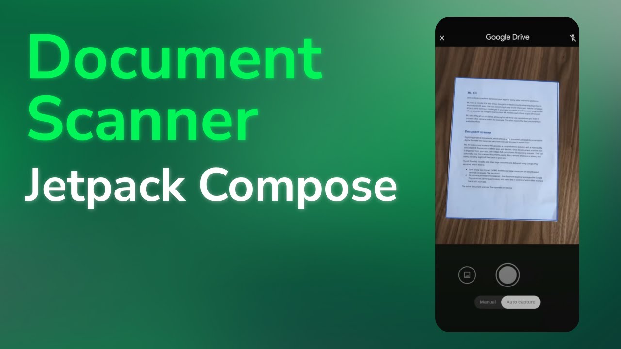 Document scanner with ML Kit using Jetpack Compose