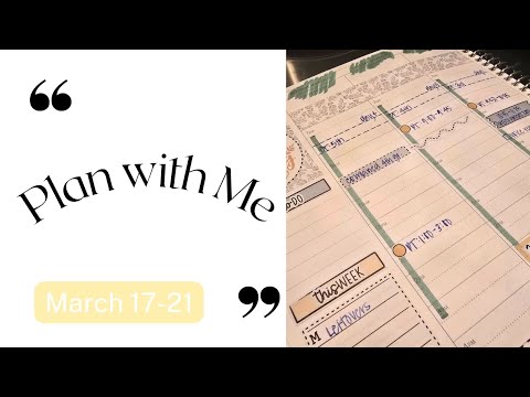 PWM: March 17 - 23 | Erin Condren Hourly Life Planner | Planner Kate Kit "Almost Spring"