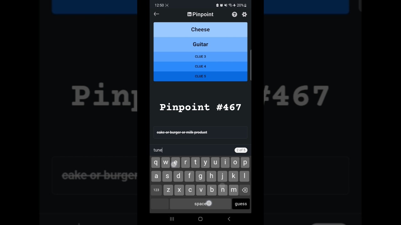 Only the top 1% can solve this in 1 guess #linkedin #pinpoint #puzzle #10thaug25 #wordgame #shorts