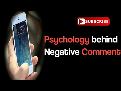 The Psychology of Negative Comments on Social Media