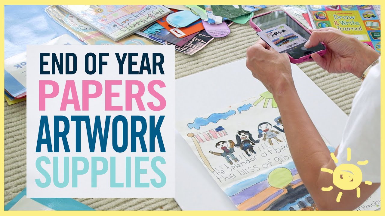 ORGANIZE | Kids' Artwork & Papers! #endofschoolyear