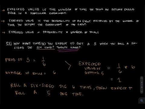 An example of expected value