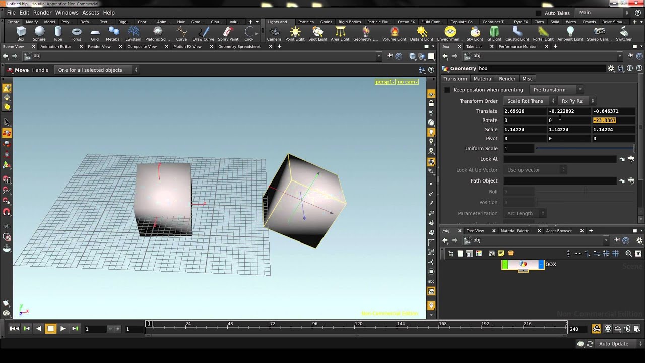 Houdini Lesson 1   Intro and UI Basics HD