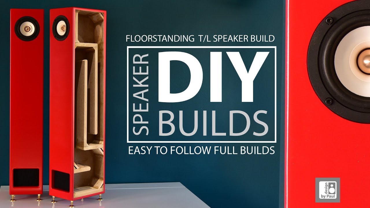 Transmission Line Speakers DIY Floorstanding Build with 4