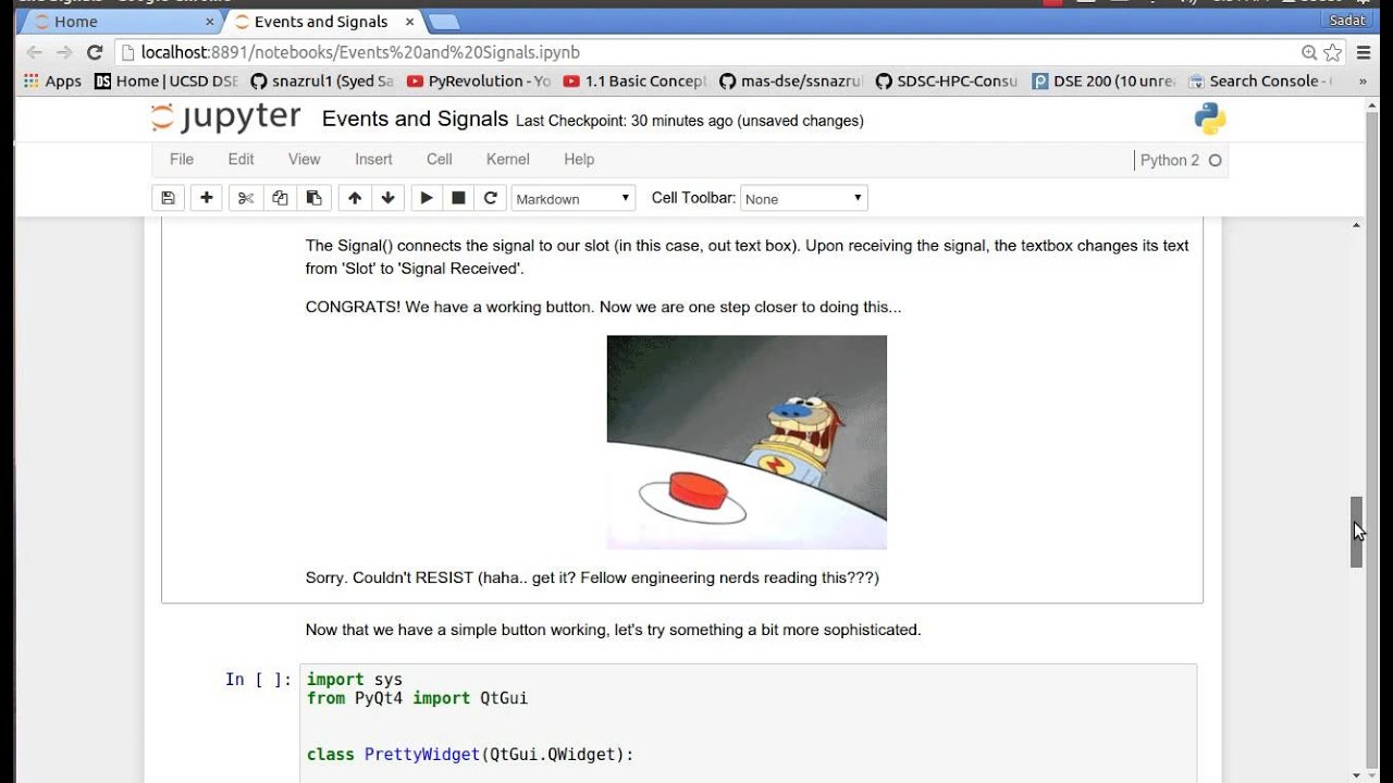 PyQt4 (Python GUI) 2: Events And Signals