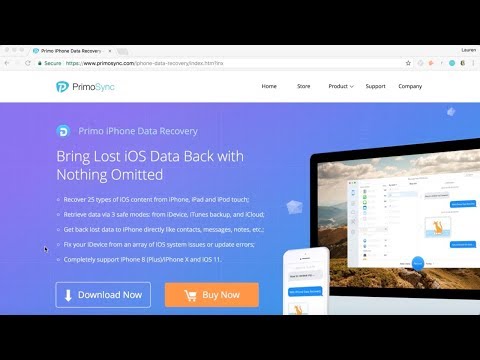 PrimoSync - iPhone Data Recovery Tool