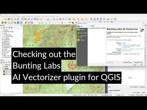 Checking out the Bunting Labs AI Vectorizer Plugin for QGIS