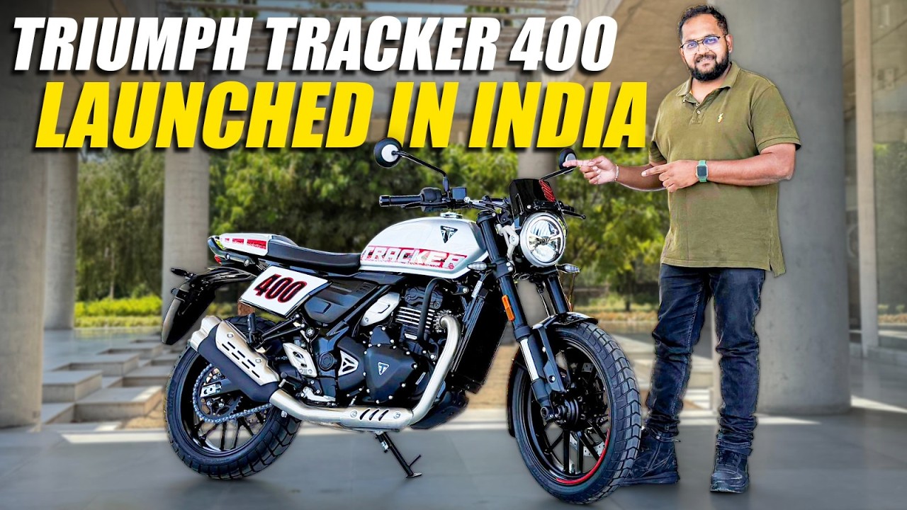 Triumph Tracker 400 First Look - Best Looking Triumph At ₹2.46 Lakhs? | @MotorBeam