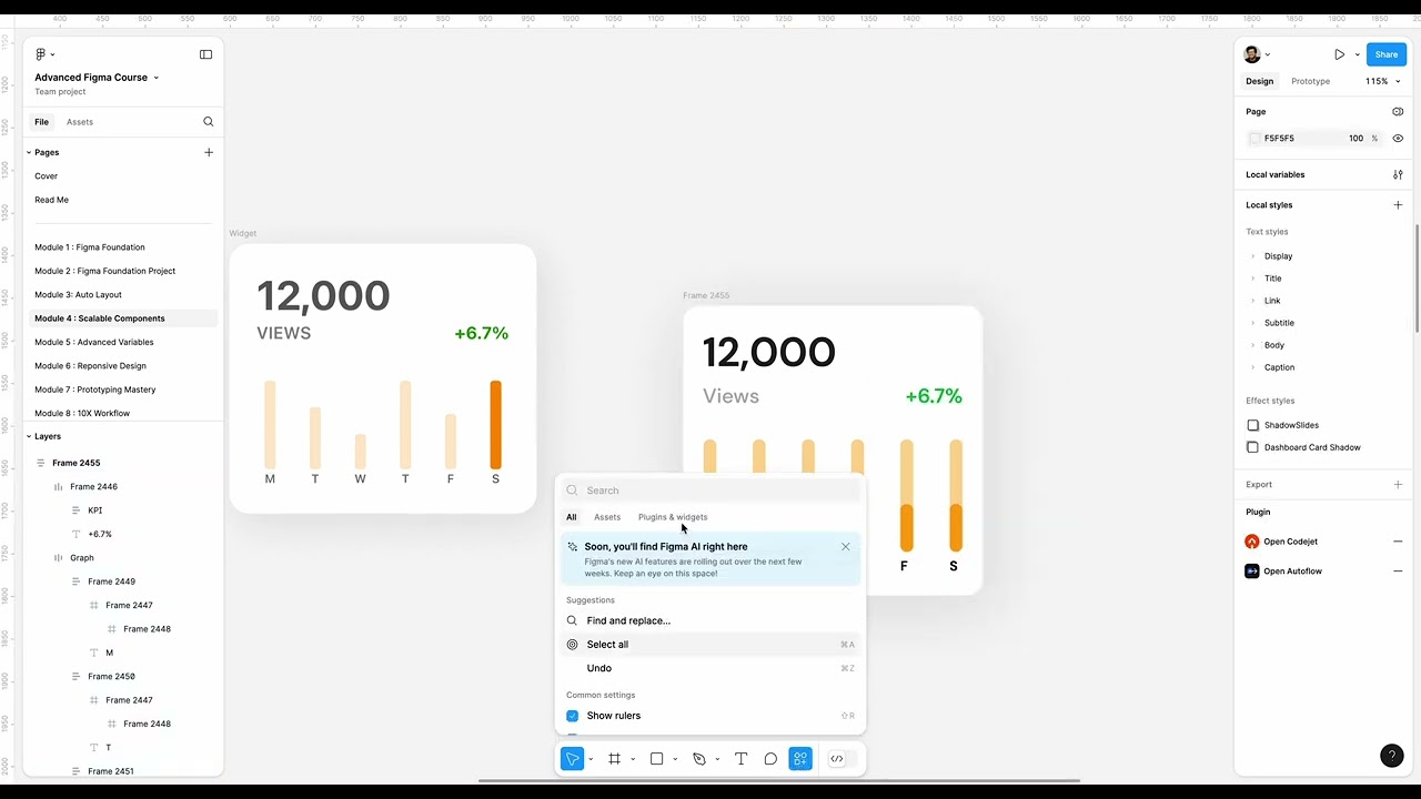 Complete Figma Course: How to create a widget component - Part 4