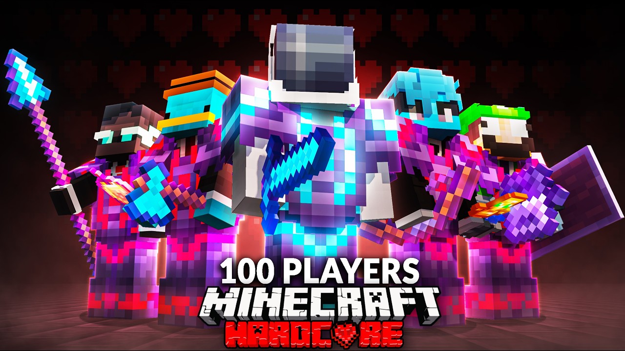 100 Players Simulate Minecraft's Most Dangerous Hunger Games!