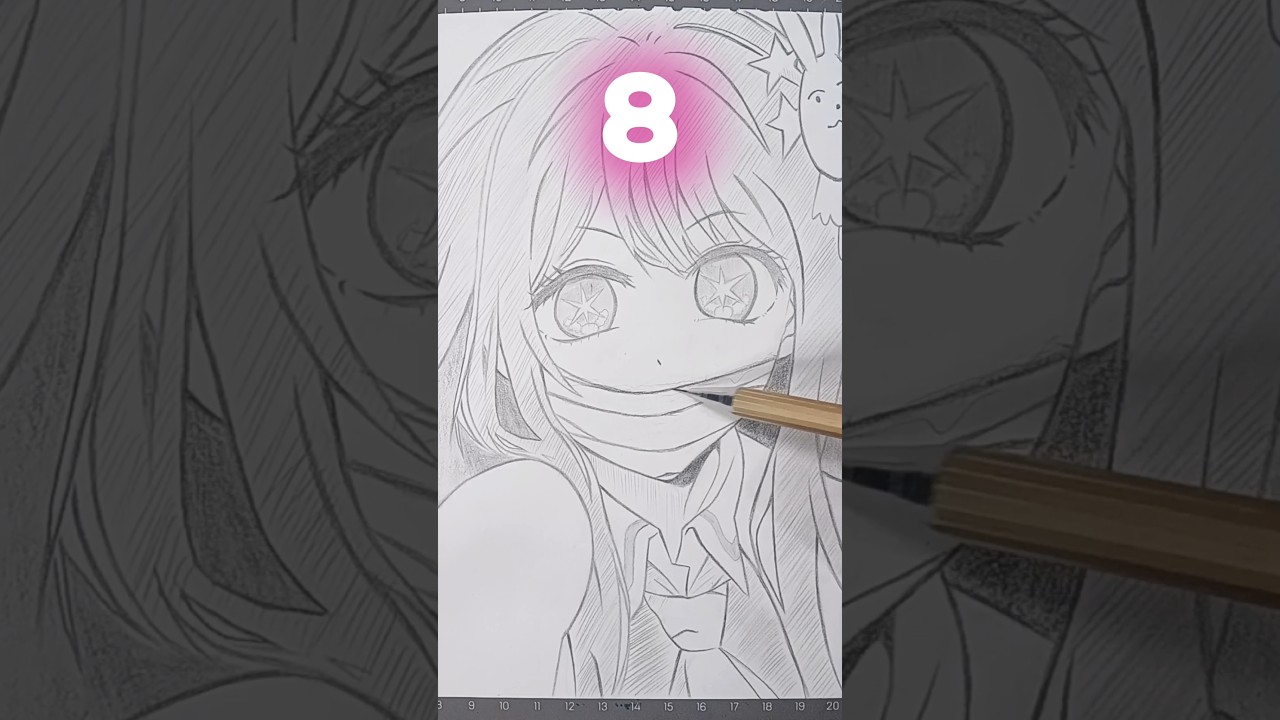 Which one is correct for Ai Hoshino 😝 #drawing #oshinoko