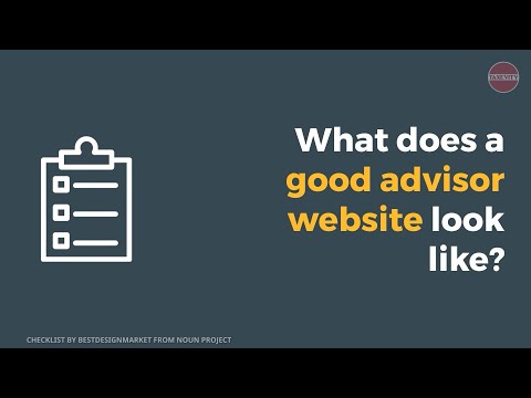 QanA 22: What does a good advisor website look like?