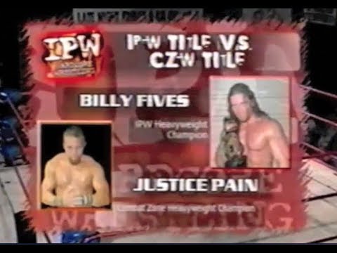 Billy Fives vs Justice Pain, IPW vs CZW Title Match, IPW Shorts