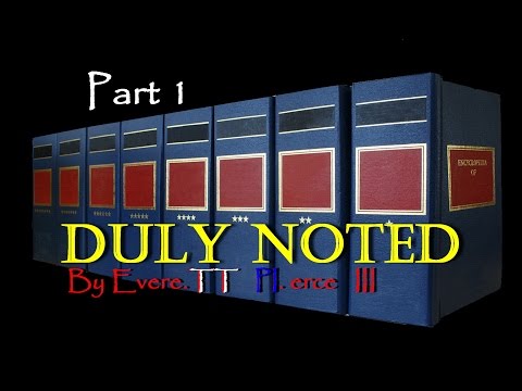 Duly Noted - Pt. 1 = Introduction