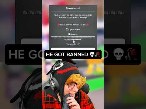 kreekcraft gets banned in steal a brainrot