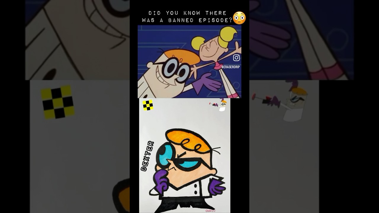 👀 aired & banned #dexter #dexterslaboratory #art #sketch #asmrart #drawing #cartoonnetwork #cartoon