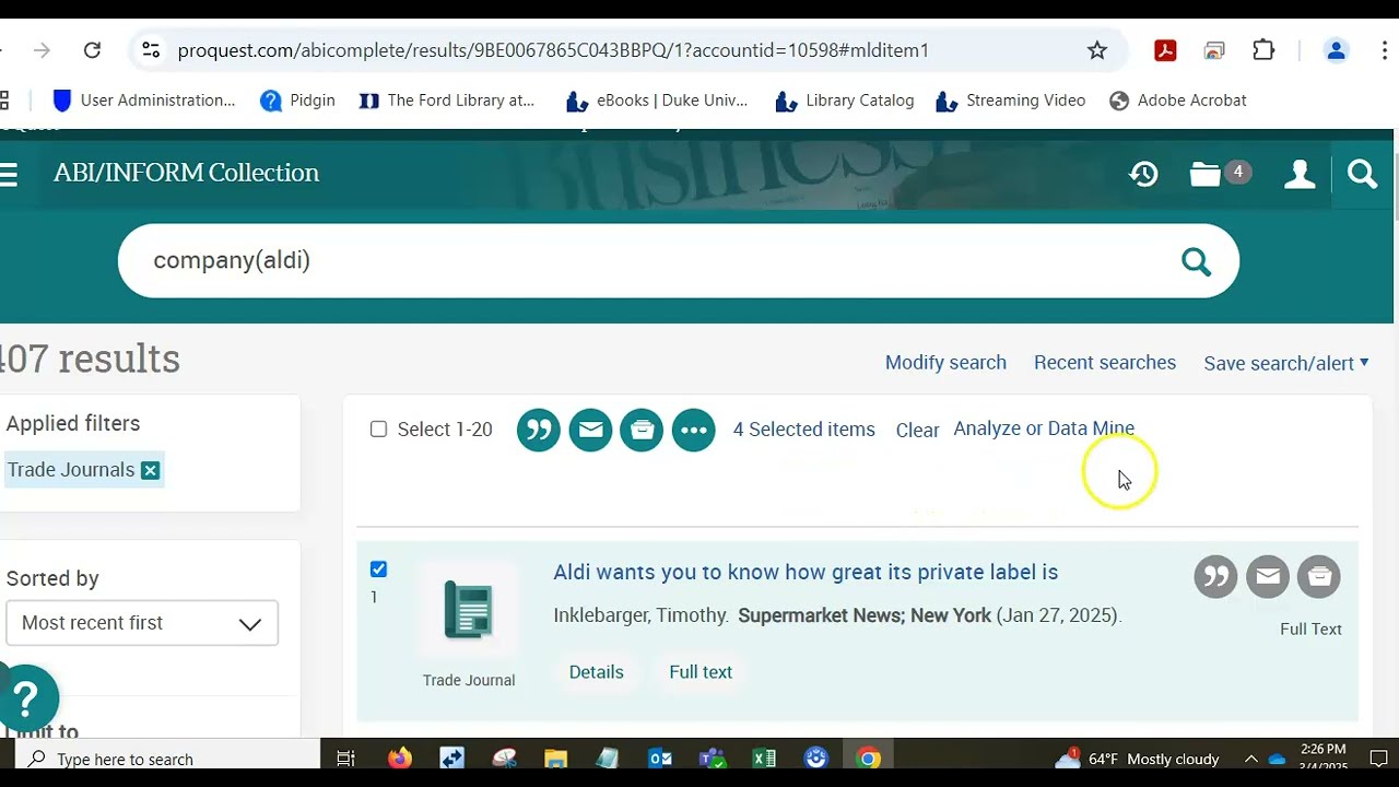 Introduction to ABI/INFORM Complete