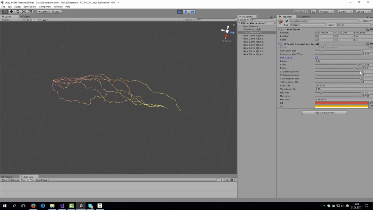 Unity - Lightning Generation using LineRenderer (~230 Lines of Code)