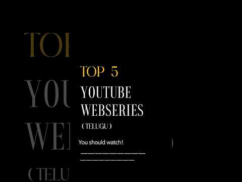 Must-Watch! Top 5 Telugu Web Series for Ultimate Entertainment"
