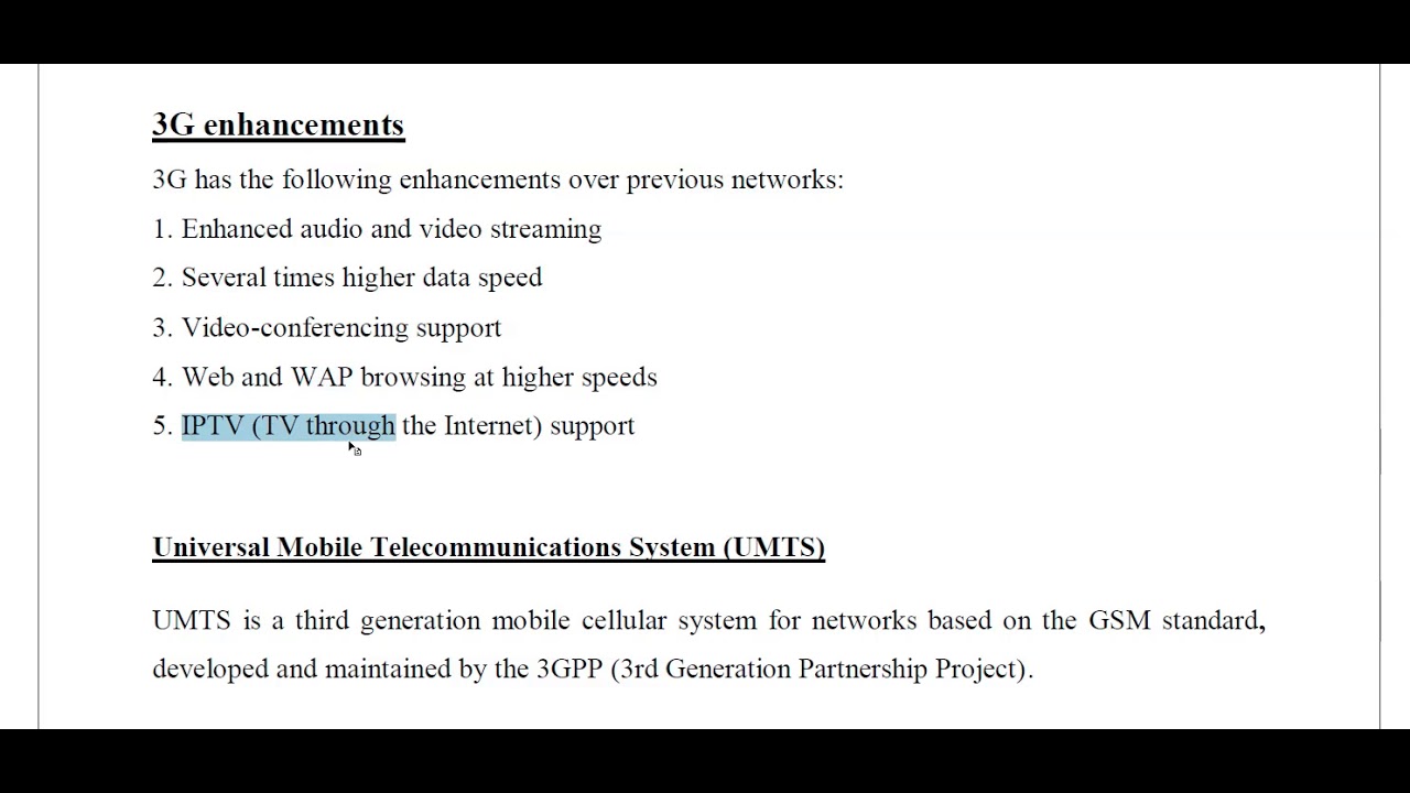 Mobile Communications 11 - Third Generation 3G Systems