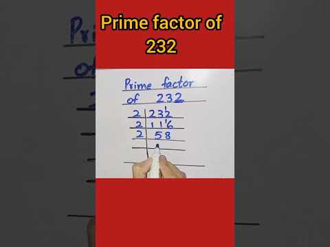 prime factor of 232 #viral