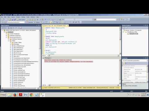 SQL Server tutorial 51: Temporary Tables