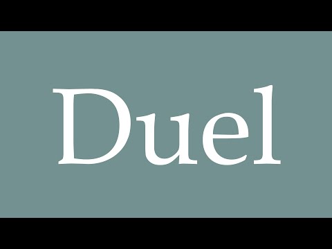 How to Pronounce ''Duel'' Correctly in French