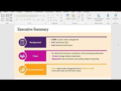 step by step executive summary PowerPoint idea!