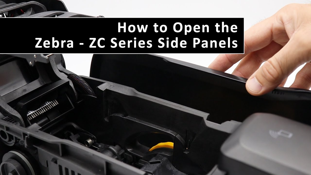 How to Open the Zebra ZC Series ID Card Printer Side Panels - Aptika ...