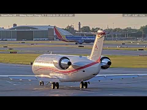 From Midway Airport in Chicago Illinois some beautiful views on June 29th, 2024
