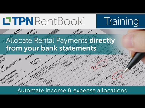 Allocate rental payment directly from your bank statement with RentBook’s new features
