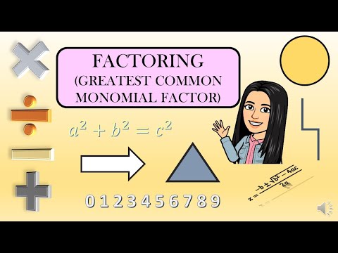 Factoring (Greatest Common Monomial Factor)