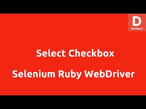 Learn Selenium Ruby Select Checkbox - Mind Luster