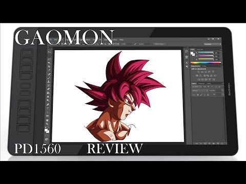 My First Digital Drawing | GAOMON PD1560 REVIEW | - Goku SSJ God