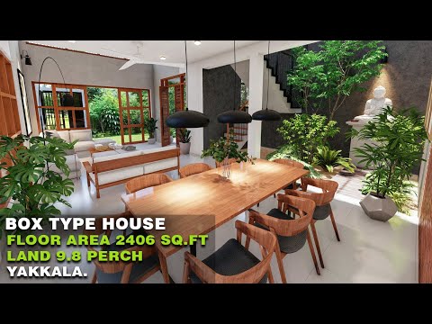 Modern Box Type House Design | 4 Bed Rooms | 9.8 Perch |Yakkala, Sri Lanka.