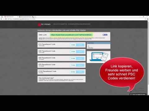 KOSTENLOSE PSC CODES | PAYSAFECARDS VERDIENEN | SCHNELL GELD MACHEN