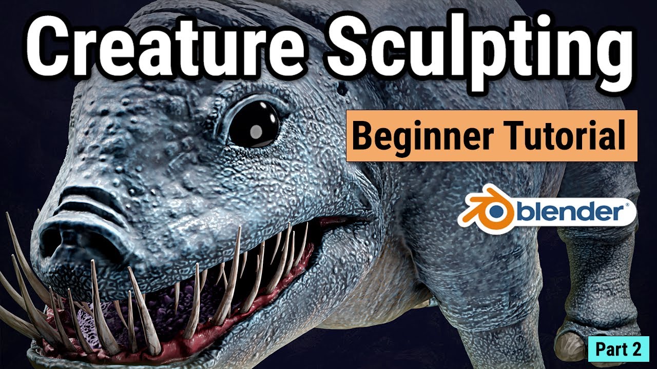 Blender Tutorial for Beginners - Creature Sculpting Part 2