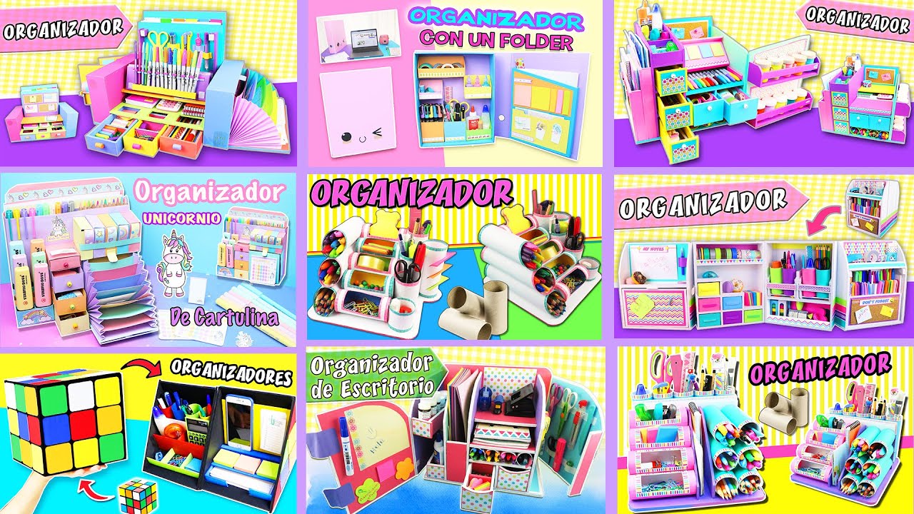 9 Increíbles Organizadores de Escritorio con Reciclaje - Lo necesitarás| Manualidades aPasos