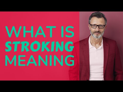 Stroking | Definition of stroking π