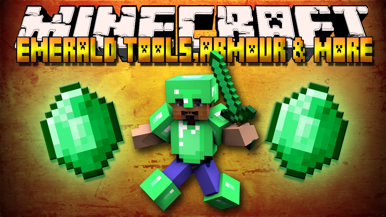 MINECRAFT MOD SPOTLIGHT - EMERALD TOOLS,ARMOUR & MORE