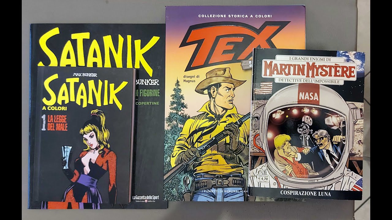 Satanik a colori, Texone di Galep e Magnus recupero. Martin Mystere  in 